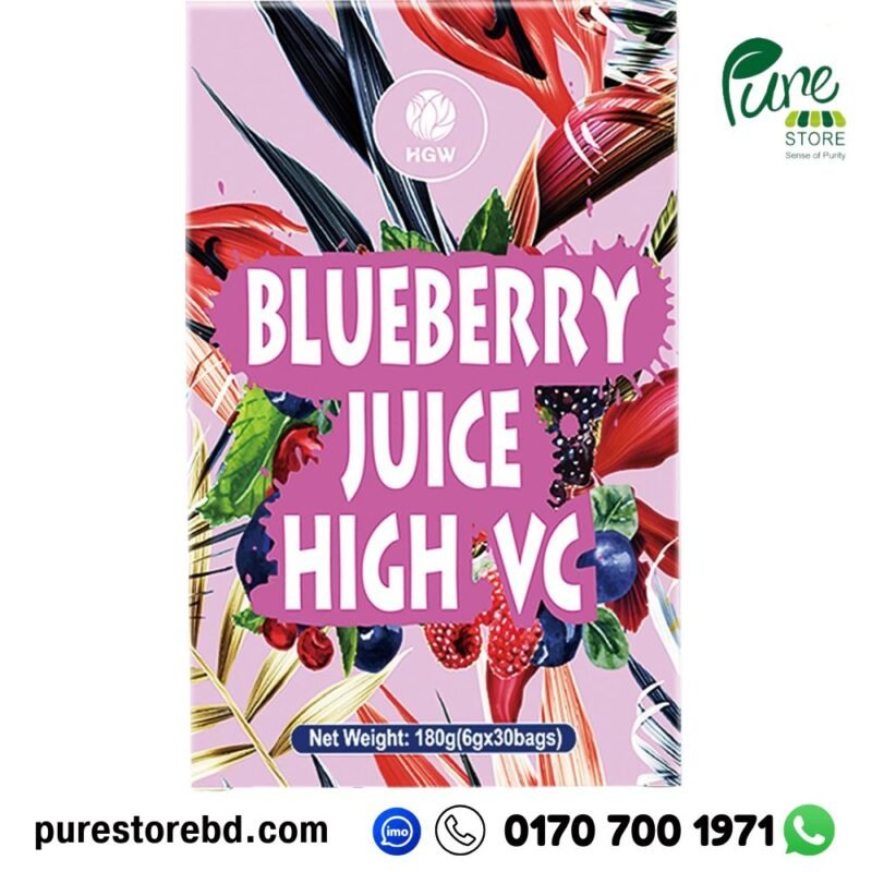 ব্লবেরী জুস হাই ভিসি I Blueberry Juice High VC I 30 Packs 180 gm ...